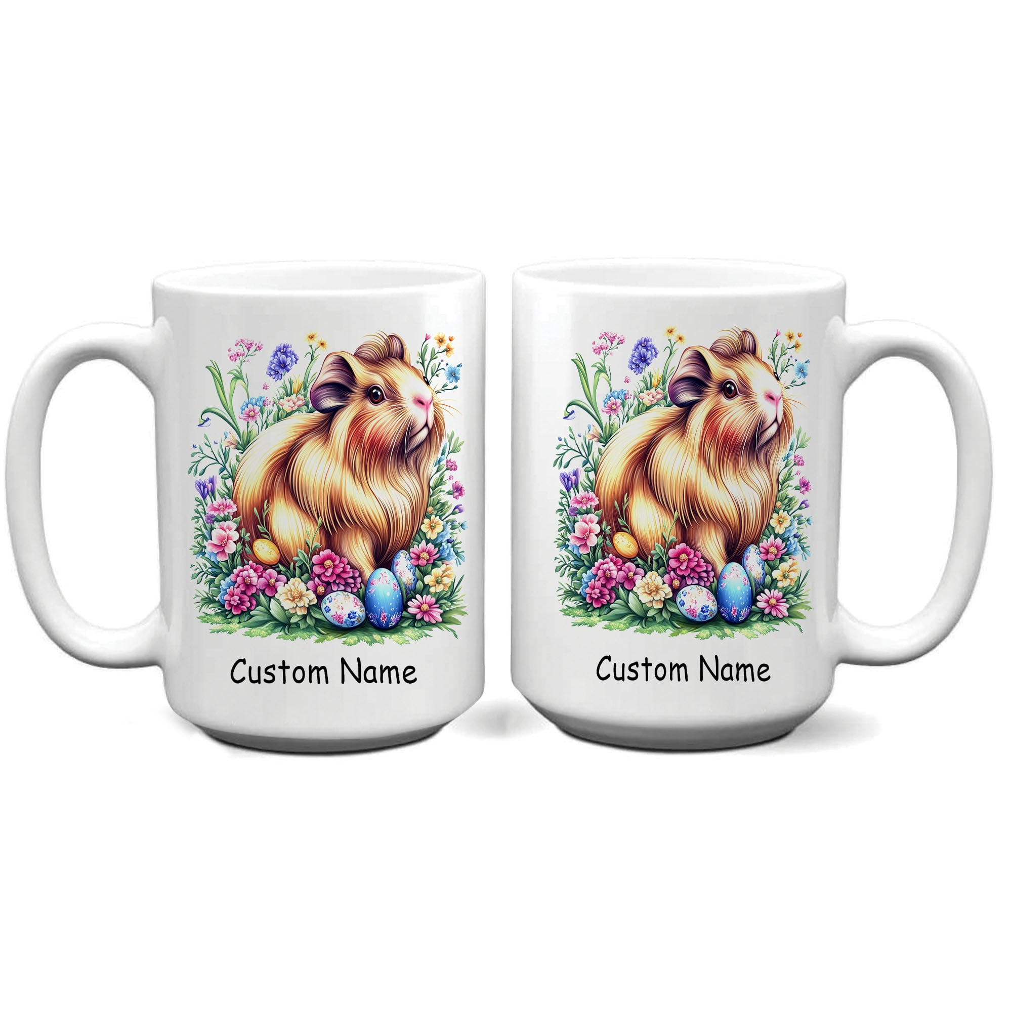 Personalized Cute Guinea Pig Coffee Mug 11oz 15oz - Custom Name Ceramic ...