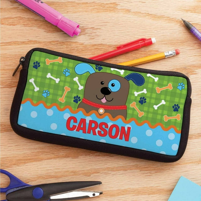 Cute Puppy Personalized Pencil Case - Brown Puppy Design - Walmart.com