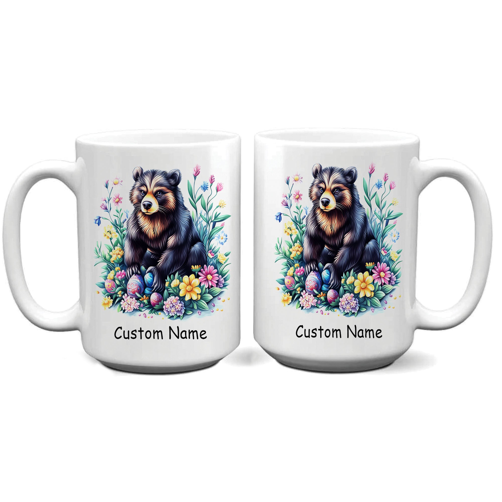 Personalized Cute Wolverine Coffee Mug 11oz 15oz - Custom Name Ceramic ...