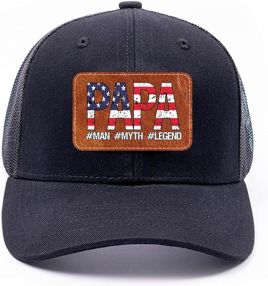 Personalized Dad Papa Hat, Custom Daddy Grandad Hat For Men Father Dad ...
