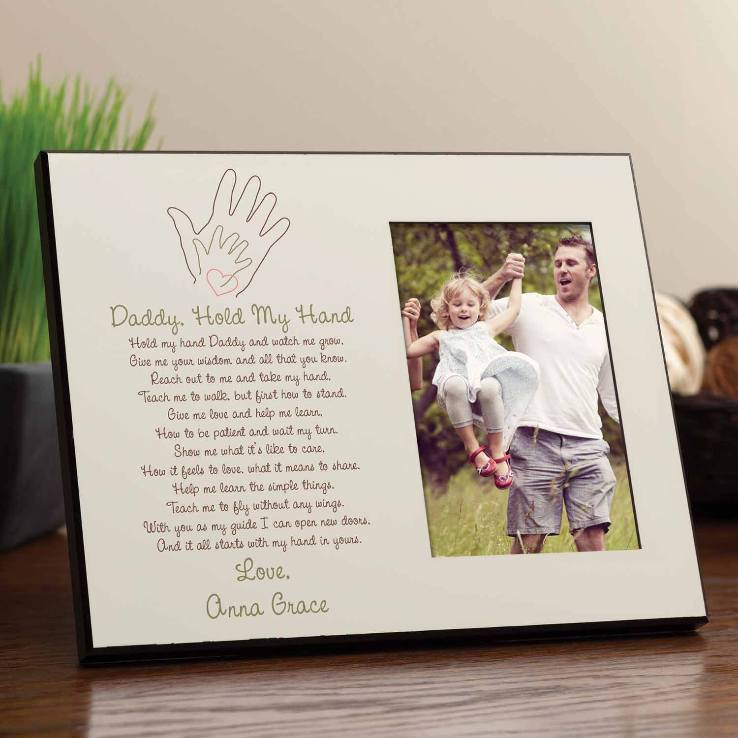Personalized Daddy Hold My Hand Frame