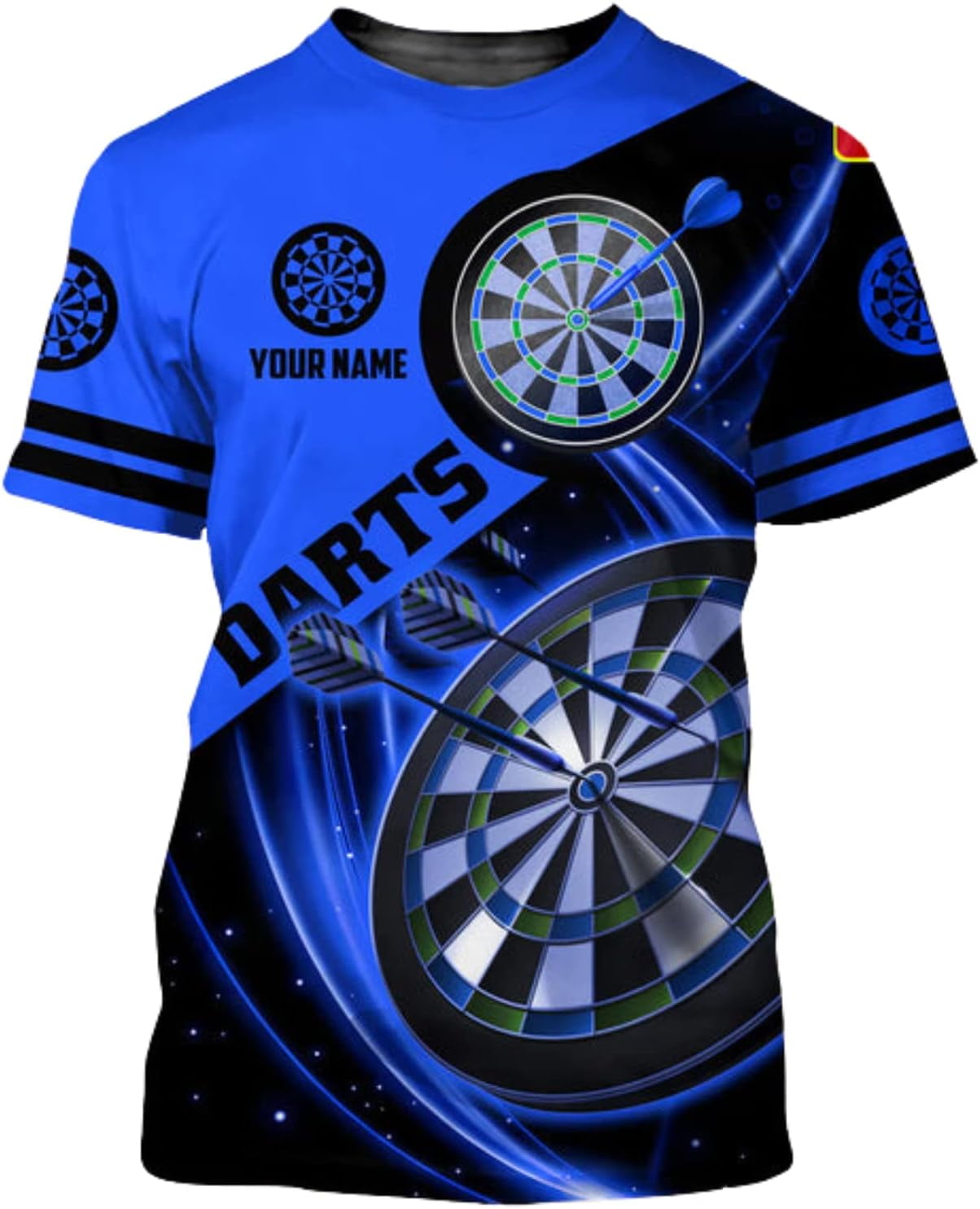 Personalized Dart Shirts Men Women 3D Polo Custom Name Team Jersey ...
