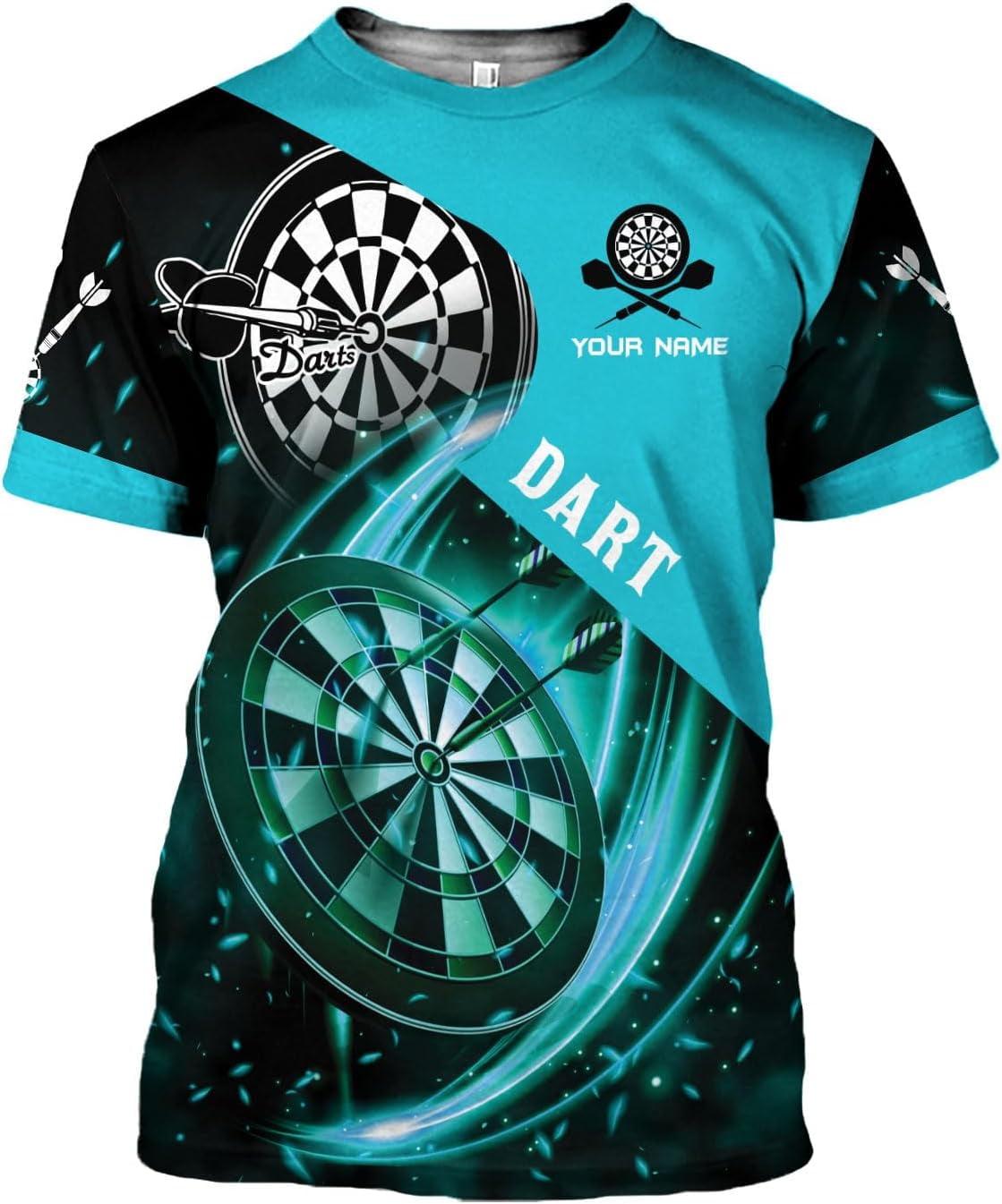 Personalized Dart Shirts Men Women 3D Polo Custom Name Team Jersey ...