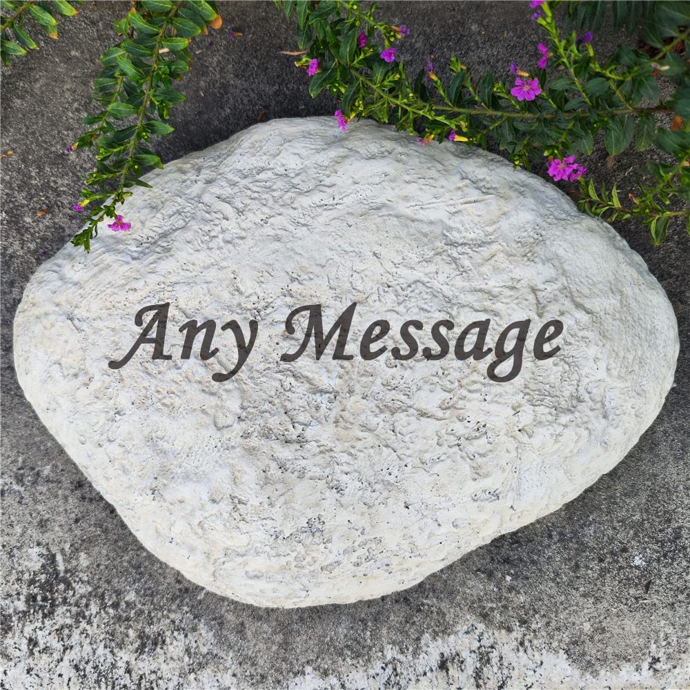 Personalized Decorative Garden Stones Engraved with Any Message, Indoor ...