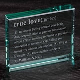 Personalized Definition of True Love 4" x 5" Glass Keepsake - Walmart.com