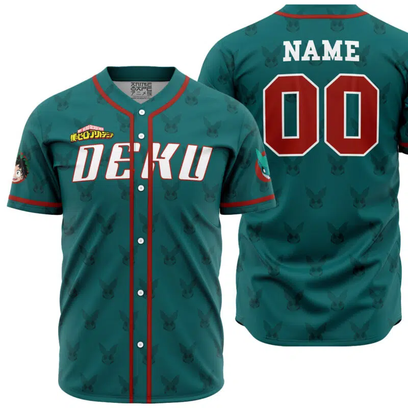Personalized Deku My Hero Academia Baseball Jersey - Walmart.com