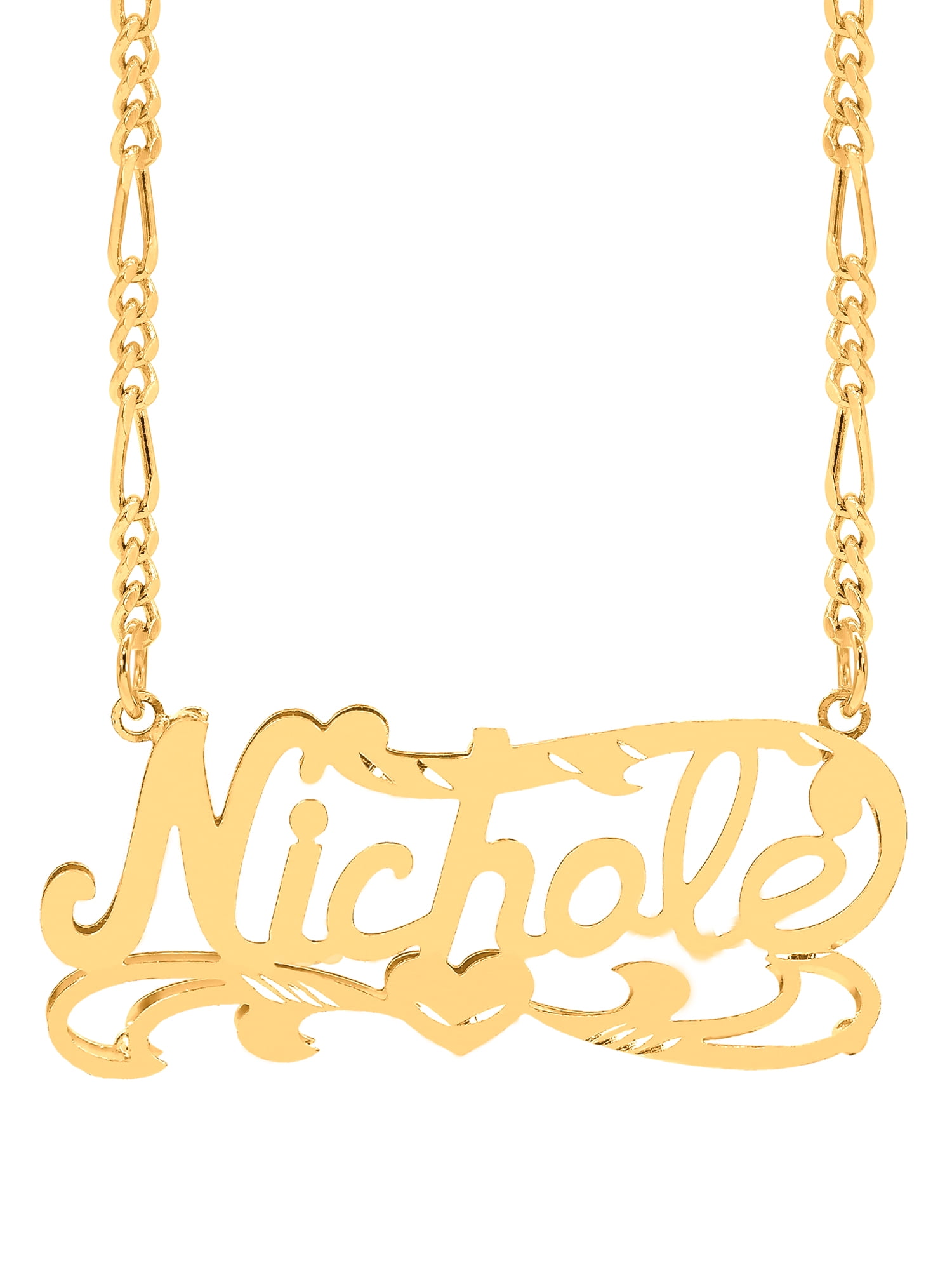 Personalized Diamond Cut Name Necklace - Walmart.com
