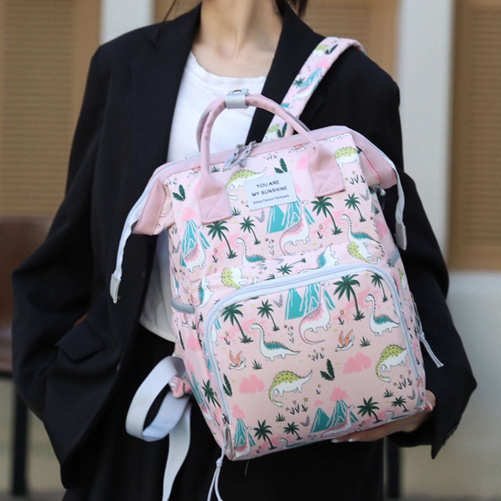 Personalized Diaper Backpack, Cartoon Multi Function Diaper Bag ...