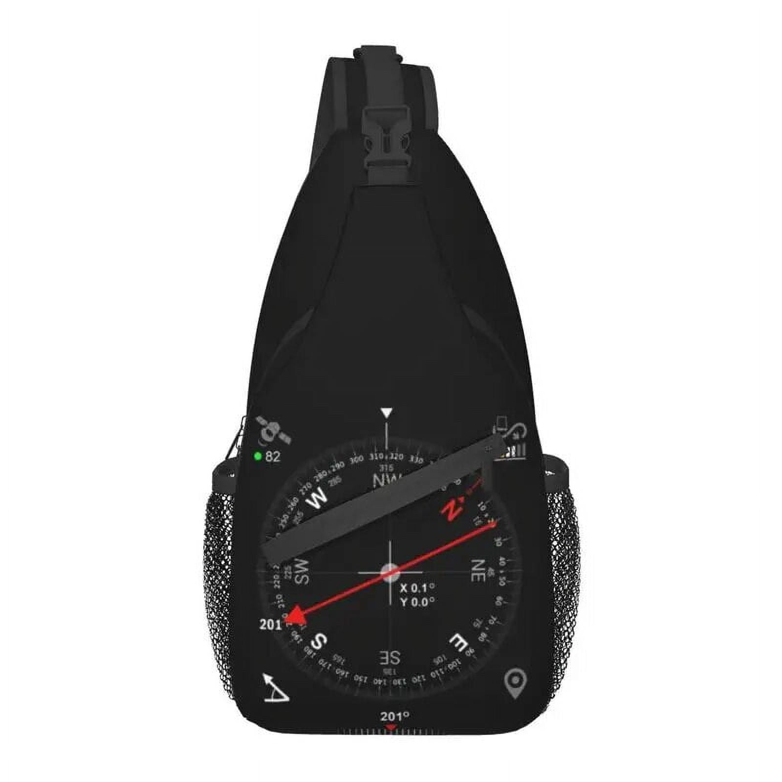 Personalized Direction Compass Sling Bag for Men Cool l Shoulder Chest ...