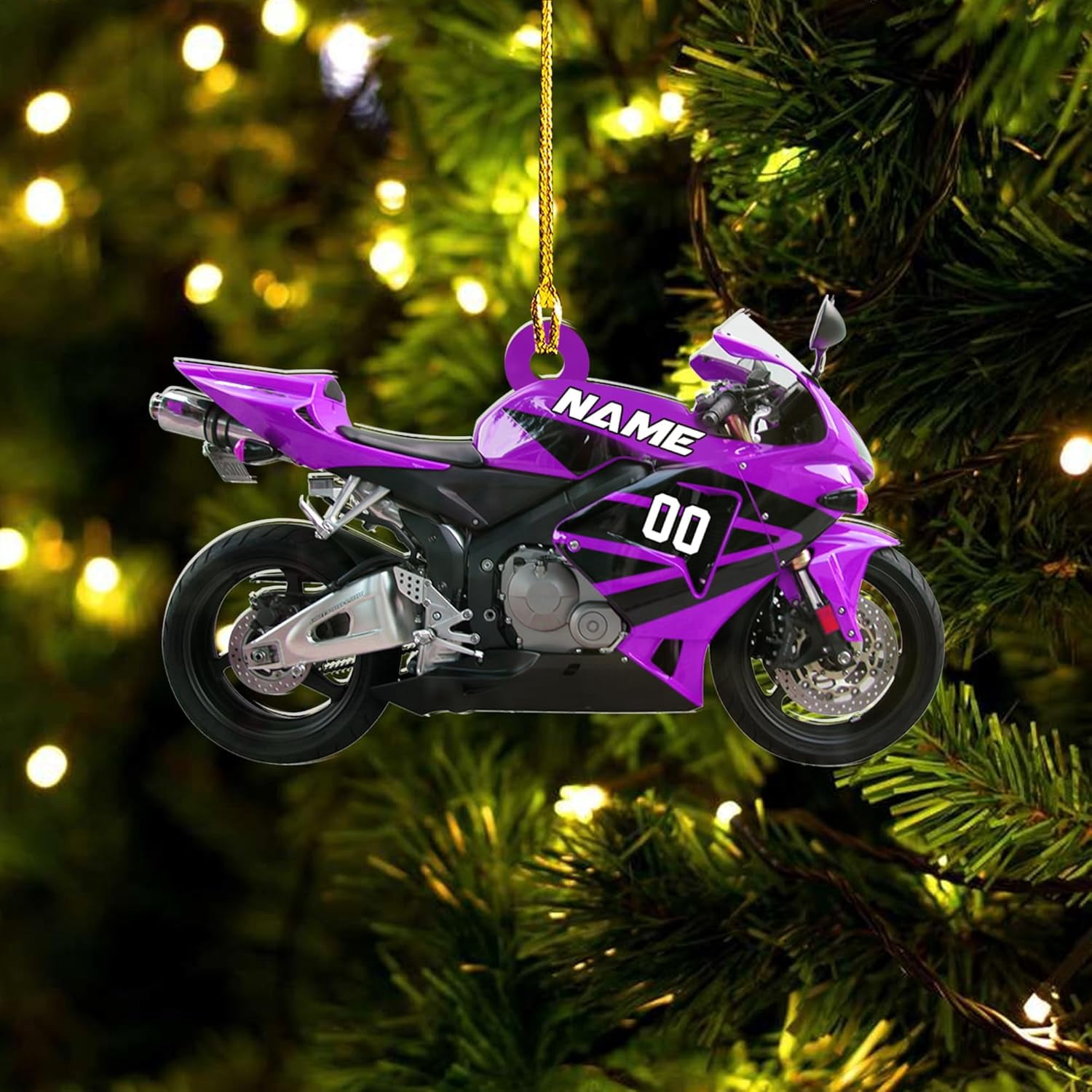 Personalized Dirt Bike Christmas Ornaments 2025 Custom Motocross ...