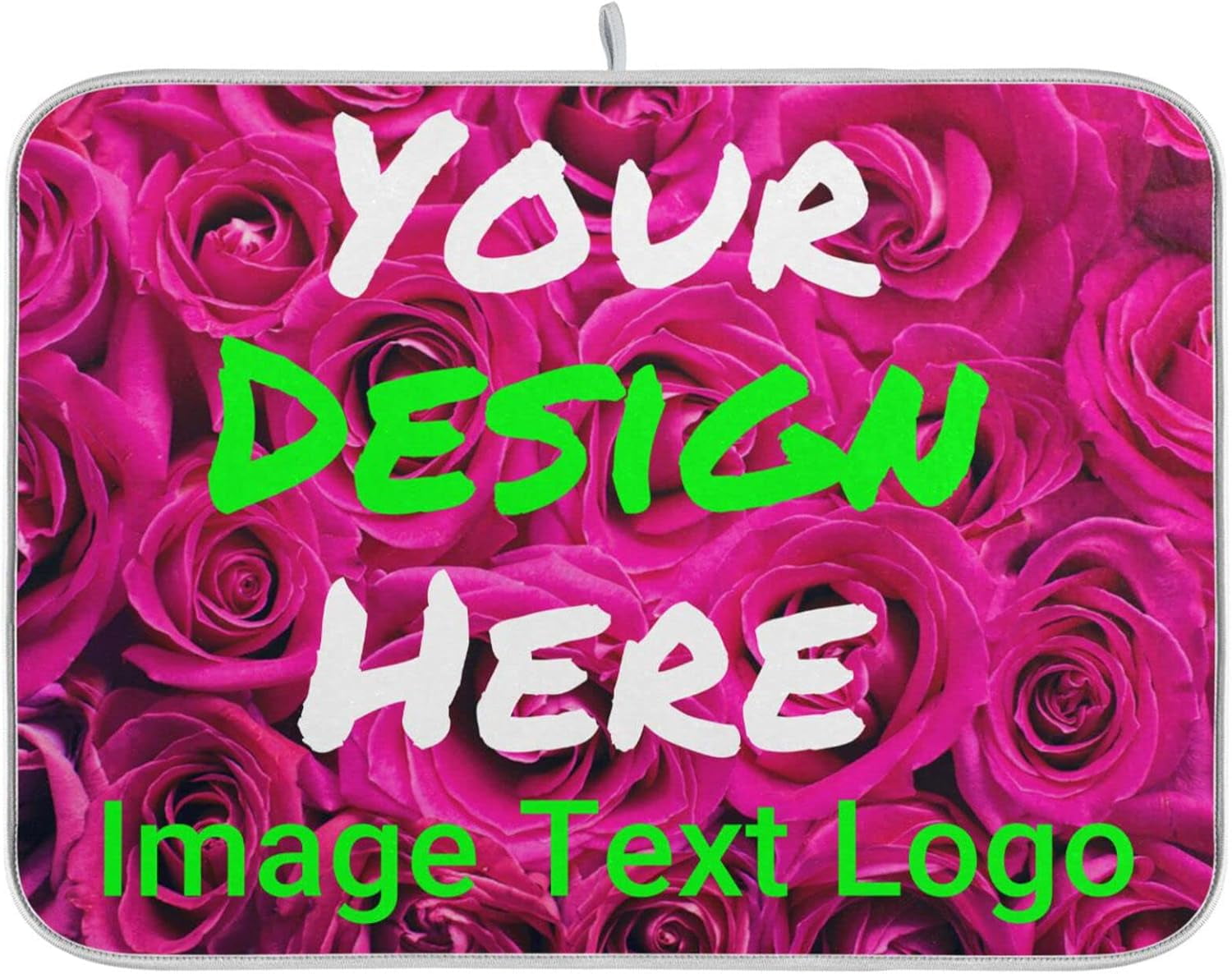 Personalized Dish Drying Mat for Kitchen Counter, Custom Drying Pad ...