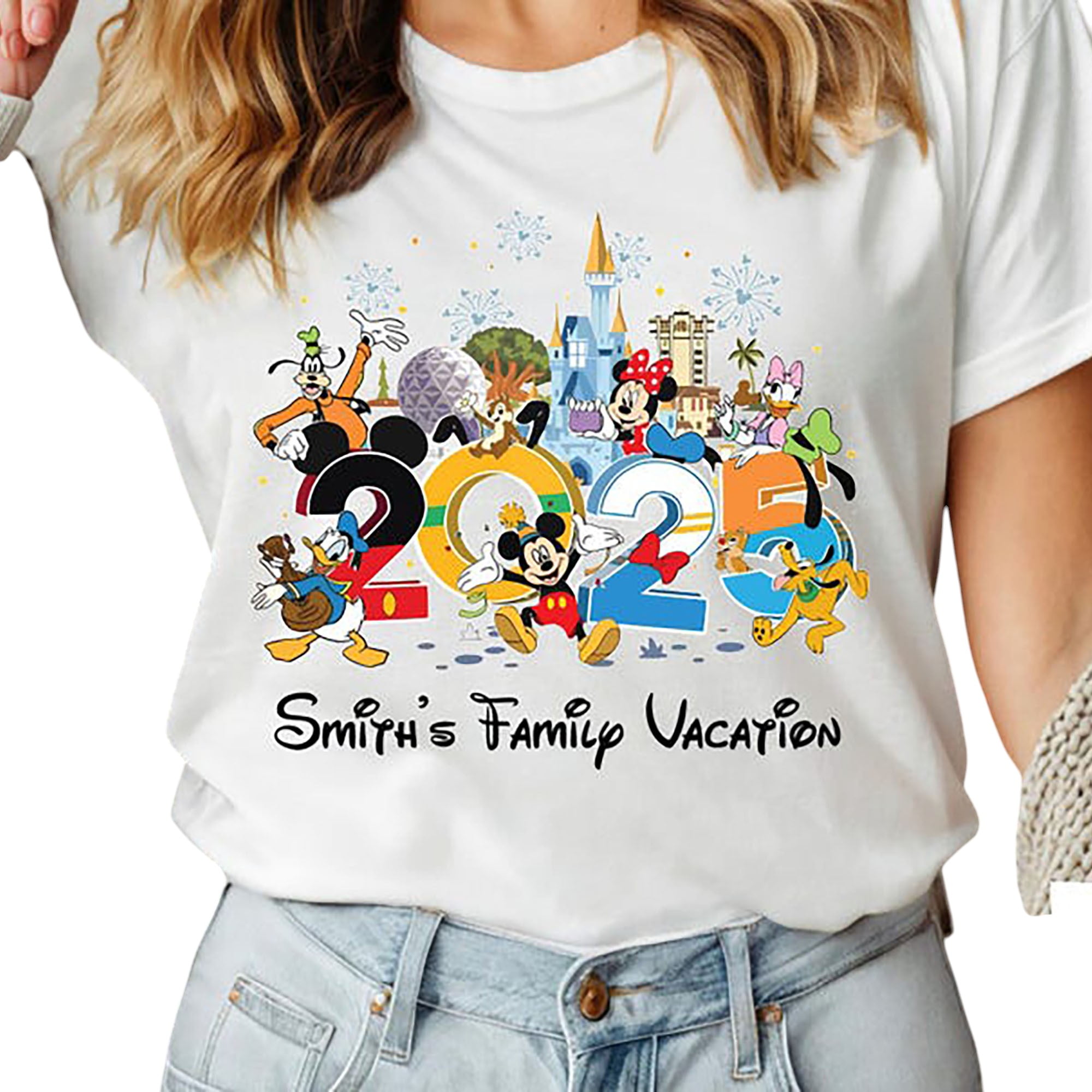 Personalized Disney 2025 Trip Shirt, Mickey and Friends Family Castle Tee, Disneyland Group ...