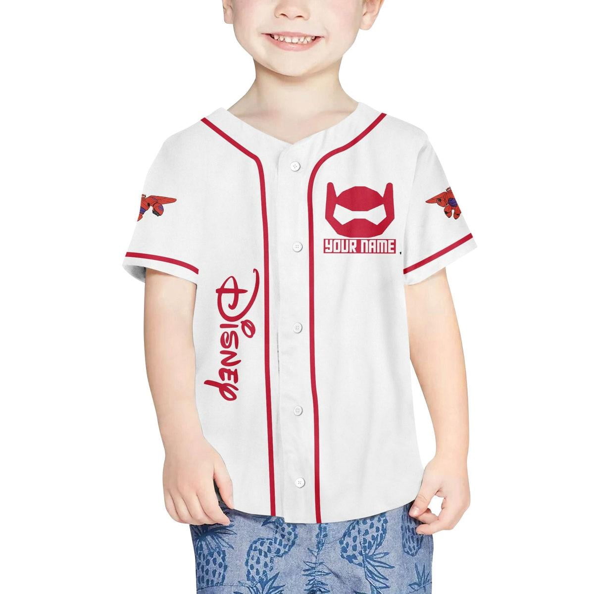 Personalized Disney Big Hero 6 Baymax In Armor Custom Baseball Jersey - Wondermento - Walmart.com