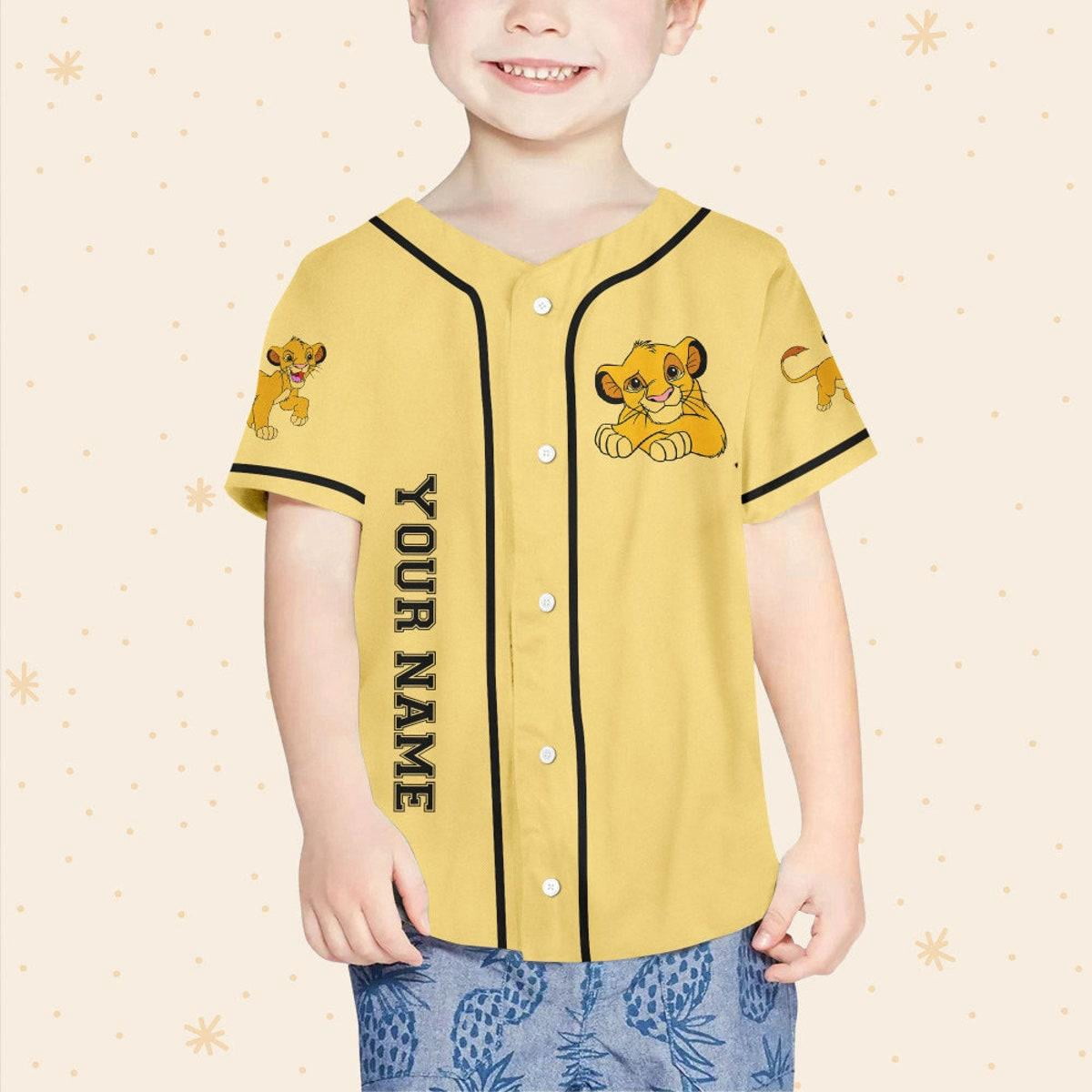 Personalized Disney The Lion King Simba Baseball Jersey - Wondermento ...