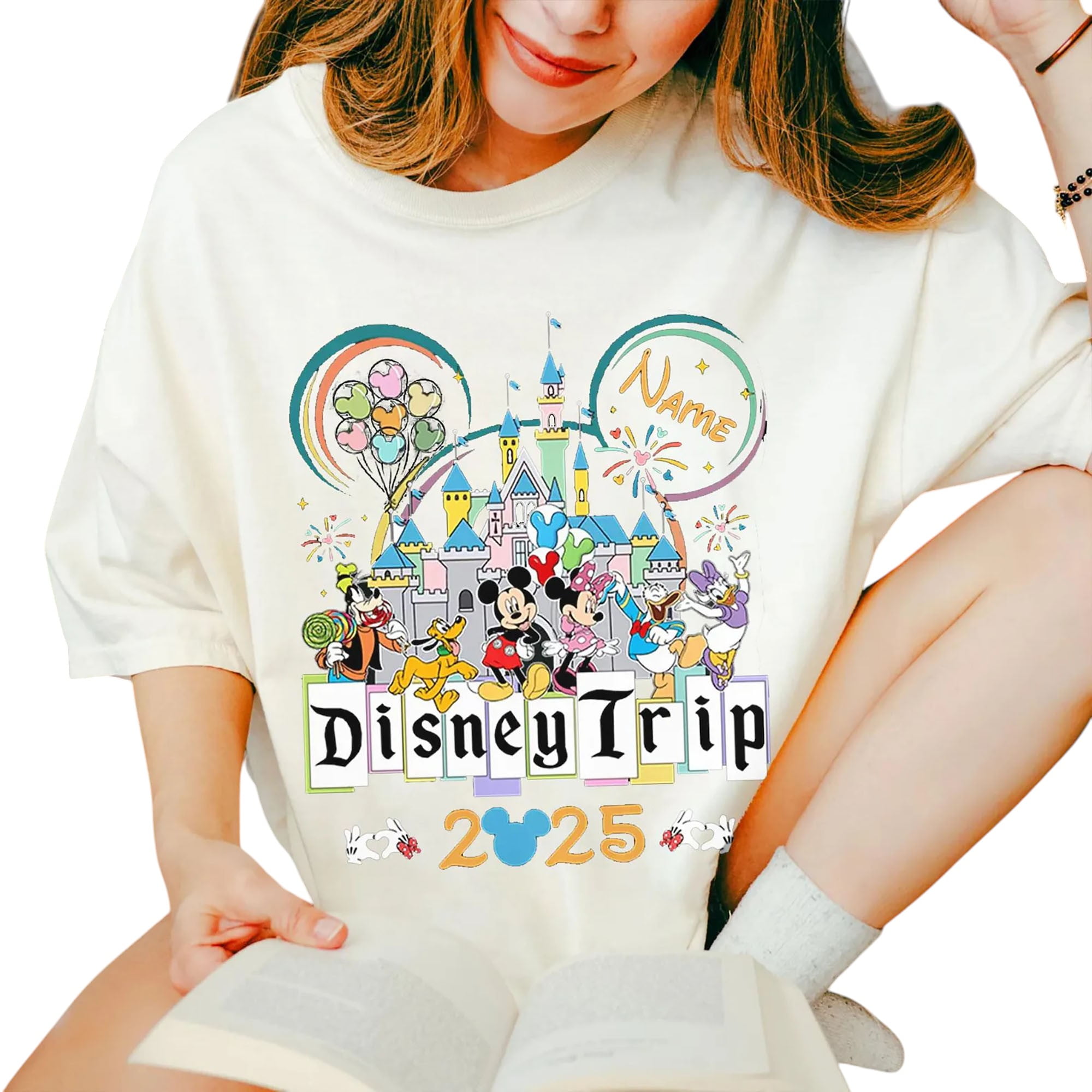 Personalized Disneyland 2025 Matching T-Shirt - Mickey Mouse Family Trip Shirt - Custom Disney ...