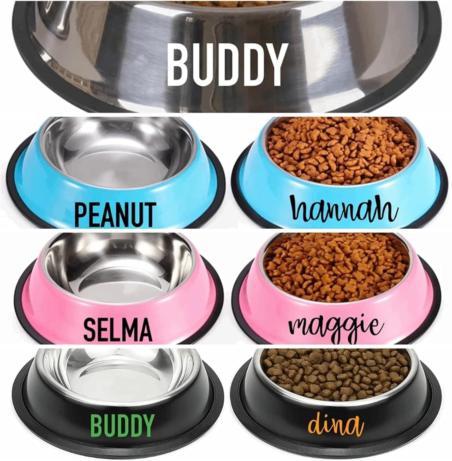 Personalized Dog Bowl,Custom Dog Bowl,Stainless Steel Dog Bowl,Dog ...