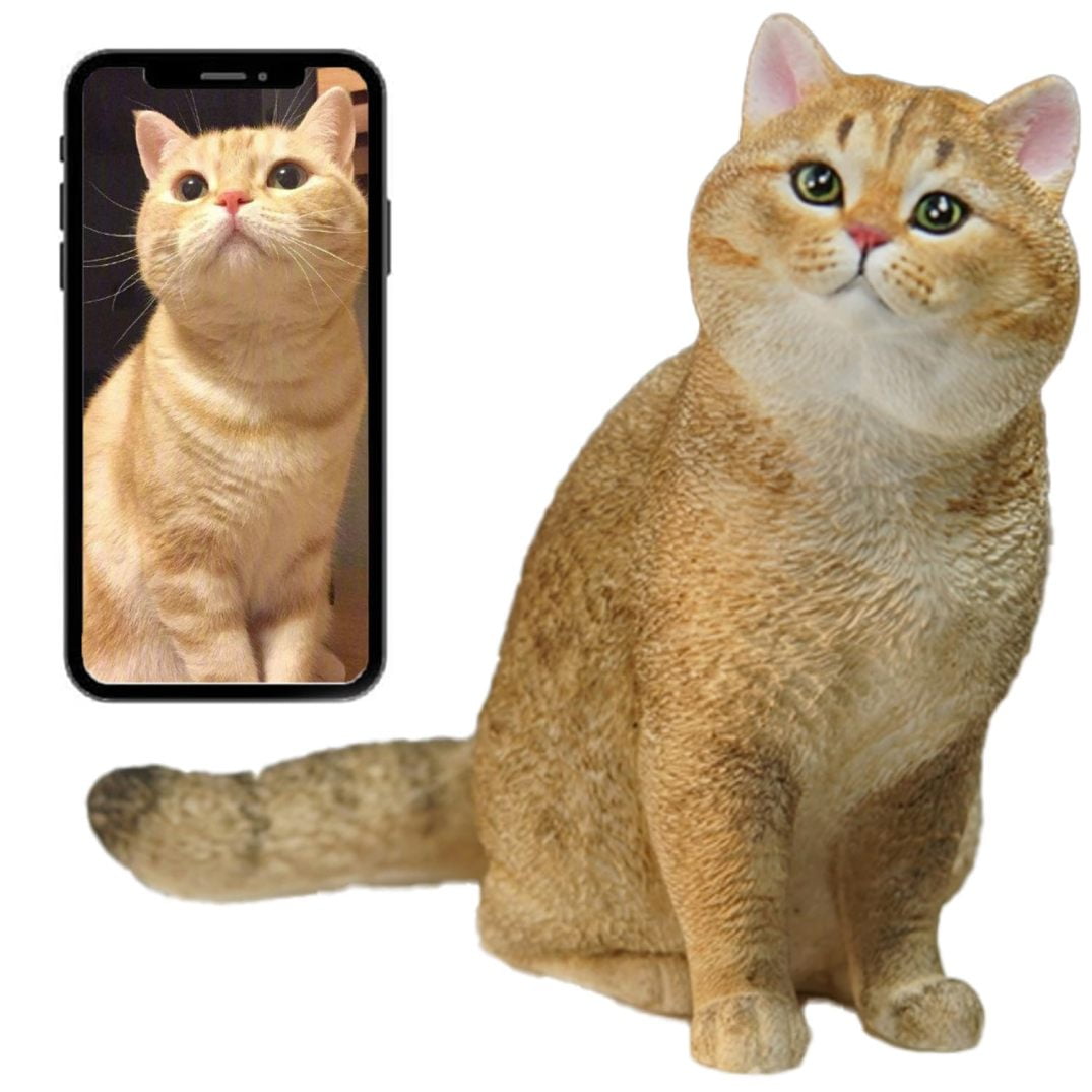 Personalized Dog Cat Full Body Figurines Sculpture Custom Pet Plaster ...