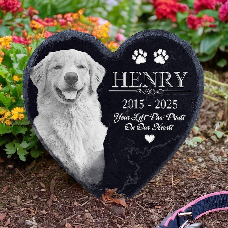 Personalized Dog & Cat Memorial Headstone – Pet Memorial Stone for ...