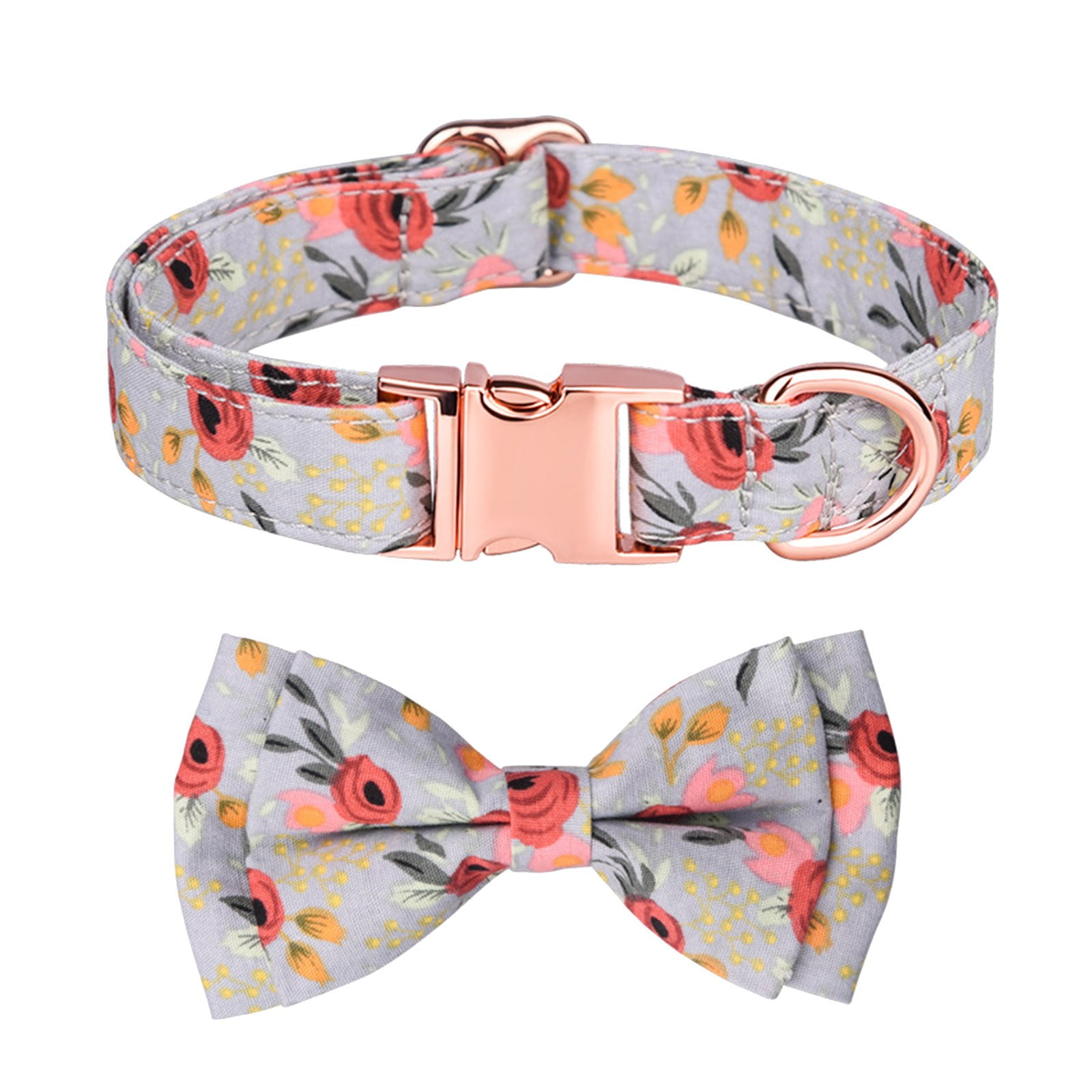 Personalized Dog Collars With Bow Tie Cotton Girls Dog Collar With ...