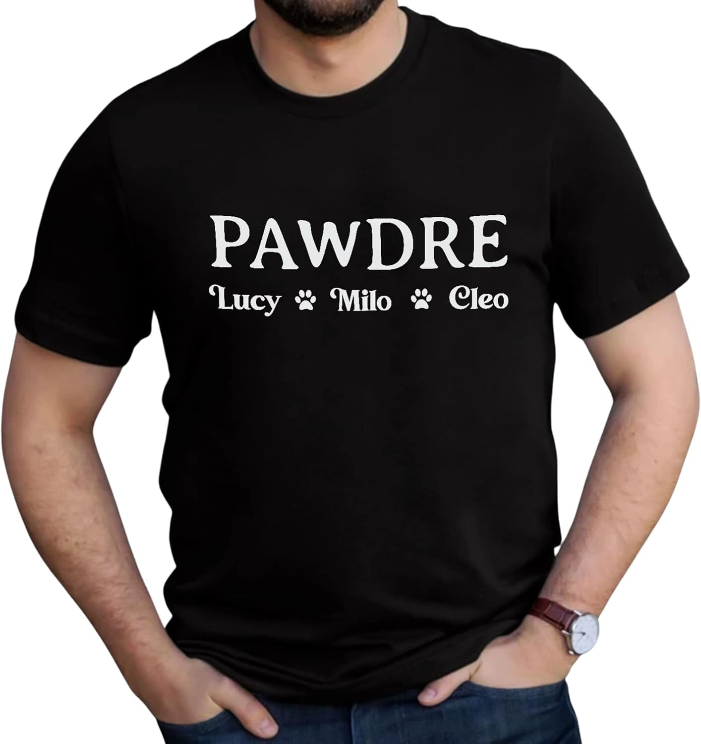 Personalized Dog Dad Shirts for Men, Best Dog Dad Ever Tshirt Gifts ...