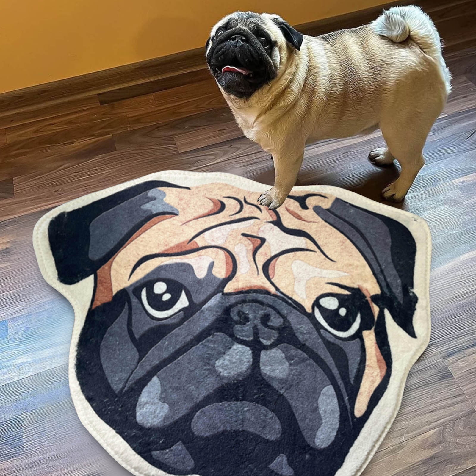 Personalized Dog Face Rug - Pet Dog Irregular Rugs, Pet Portrait Rug,Dog Door Mat,Custom Rugs ...