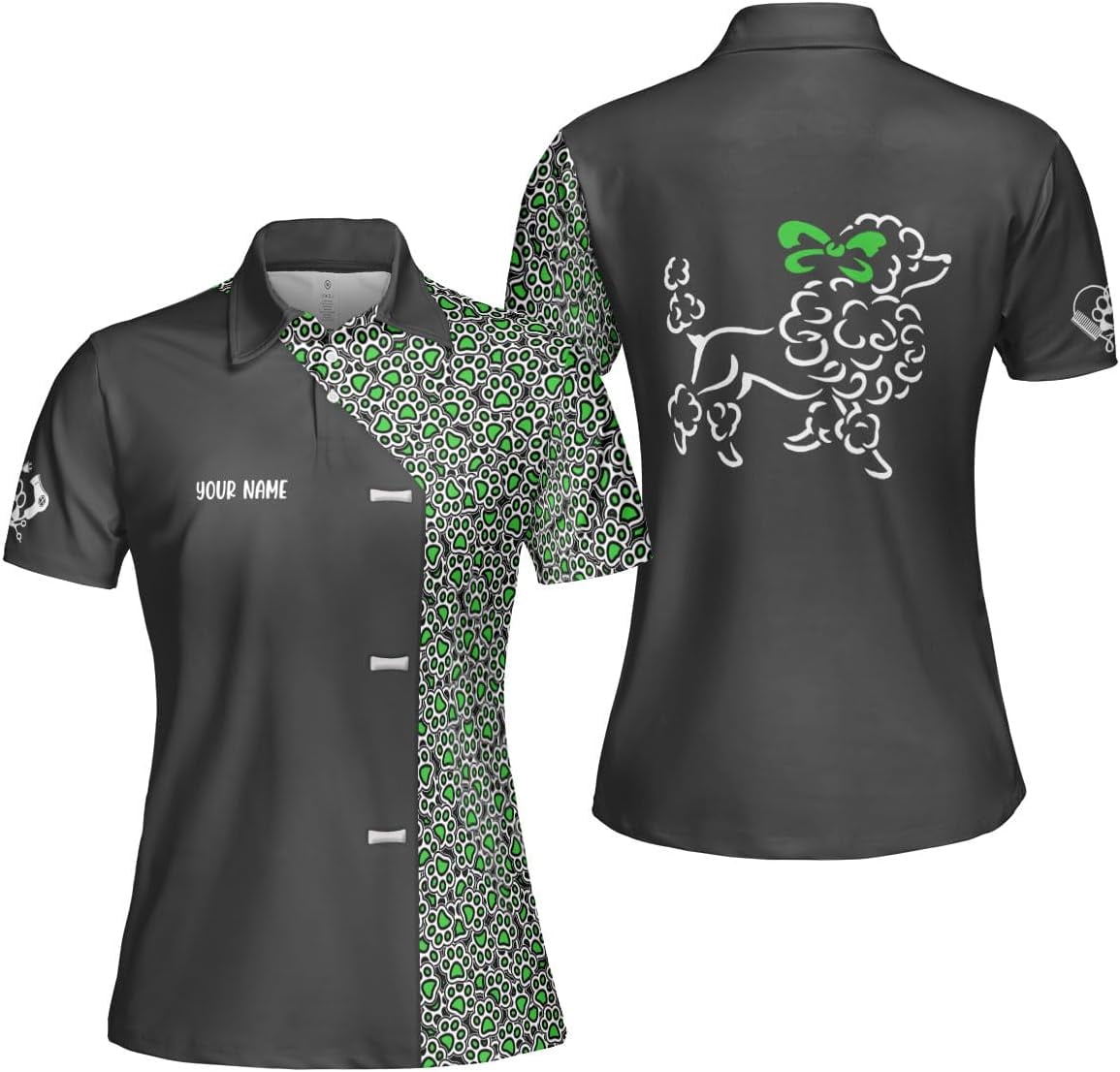 Personalized Dog Grooming 3D Polo Shirt Custom Pet Spa, Cute Pet ...