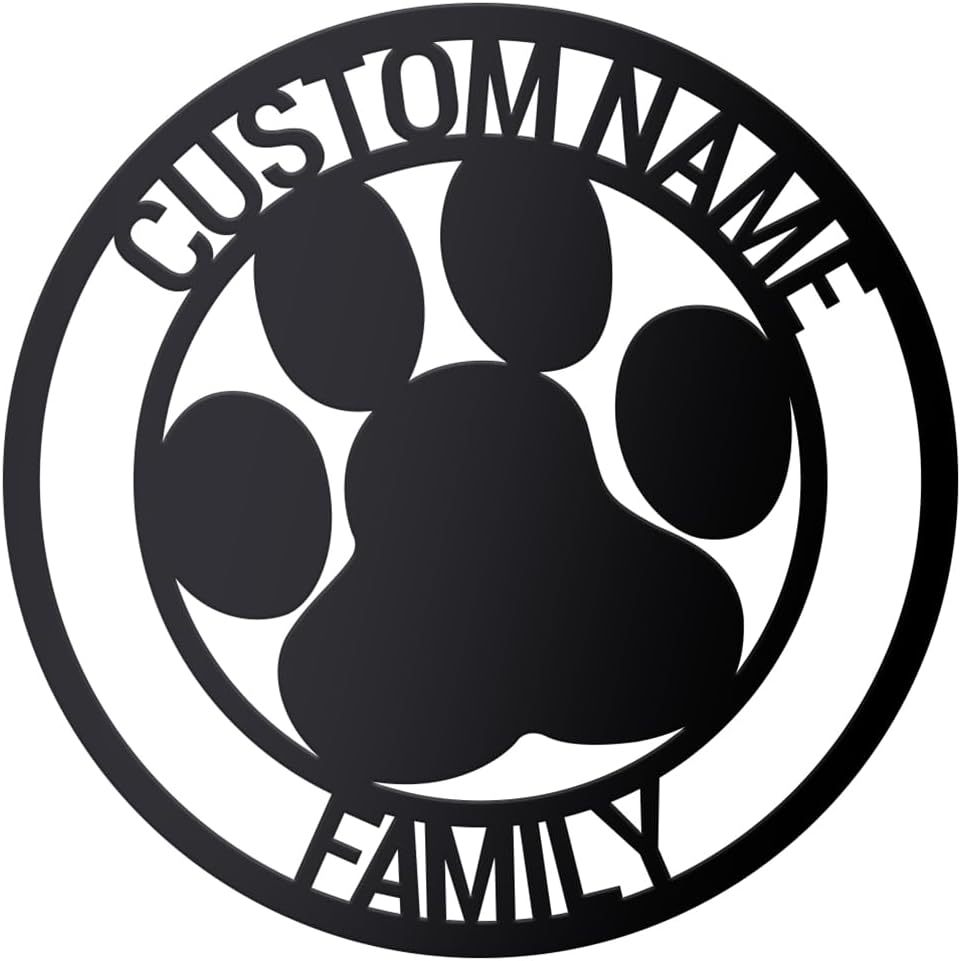 Personalized Dog Metal Sign Dog Name Metal Sign Customized for Dog ...