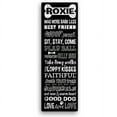 Personalized Dog Rules 6" x 18" Canvas, Black - Walmart.com