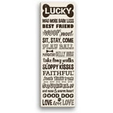 Personalized Dog Rules 6" x 18" Canvas, Cream - Walmart.com
