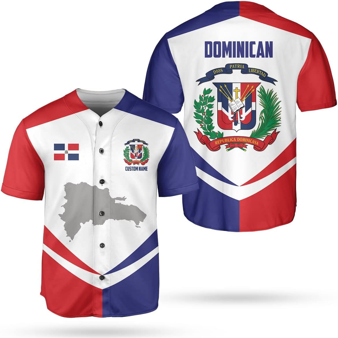 Personalized Dominican Republic Baseball Jersey Shirt,Team Name ...