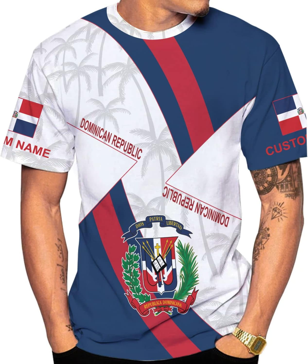Personalized Dominican Republic Shirts 3D, Republica Dominicana Tshirt ...
