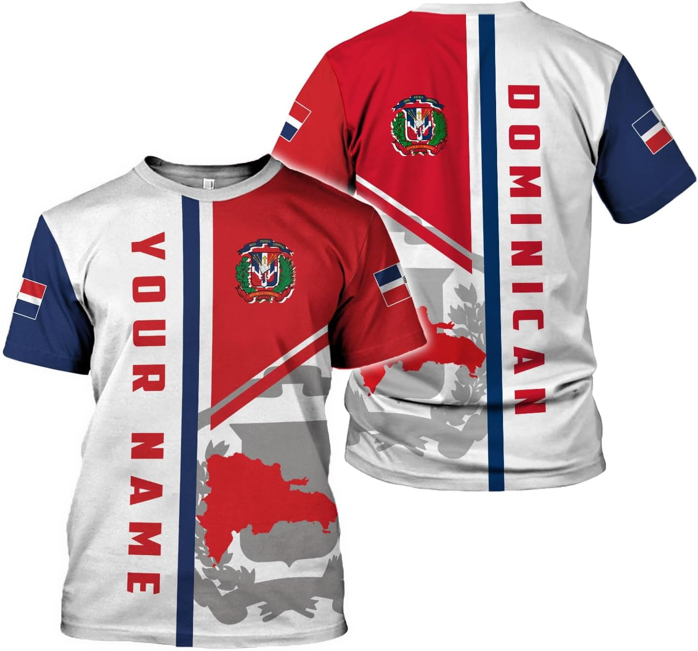 Personalized Dominican Republic Shirts 3D, Republica Dominicana Tshirt ...