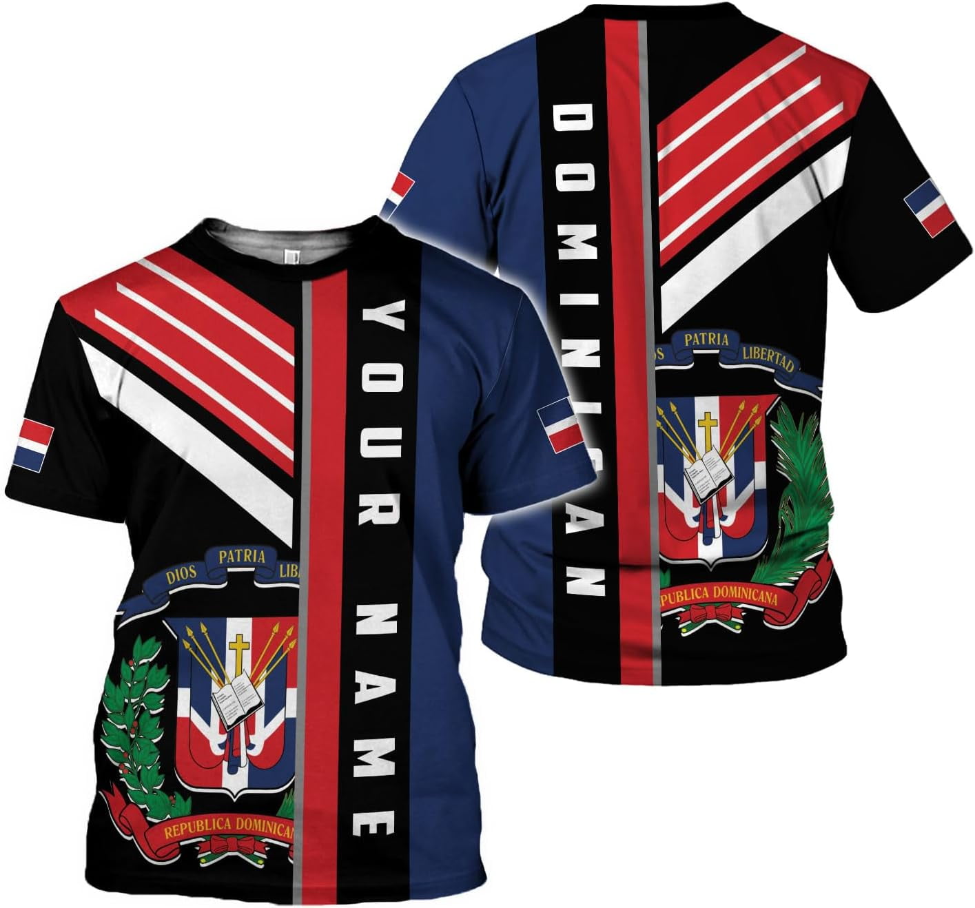 Personalized Dominican Republic Shirts 3D, Republica Dominicana Tshirt ...