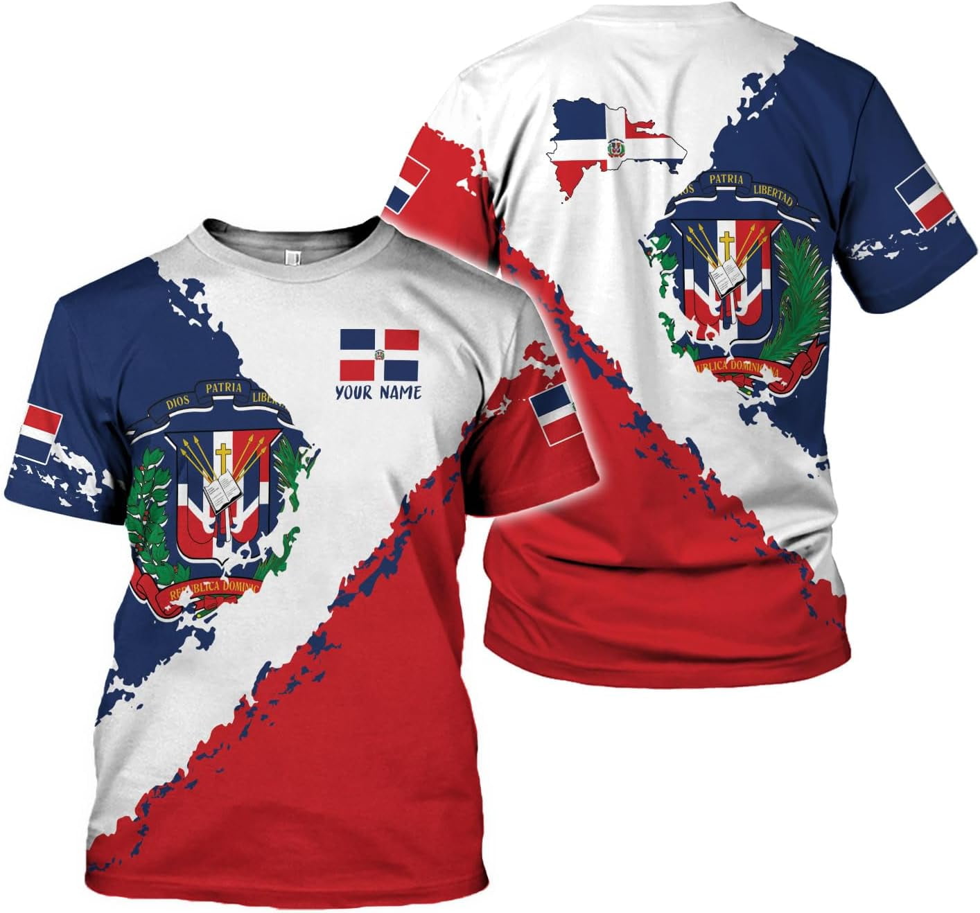 Personalized Dominican Republic Shirts 3D, Republica Dominicana Tshirt ...