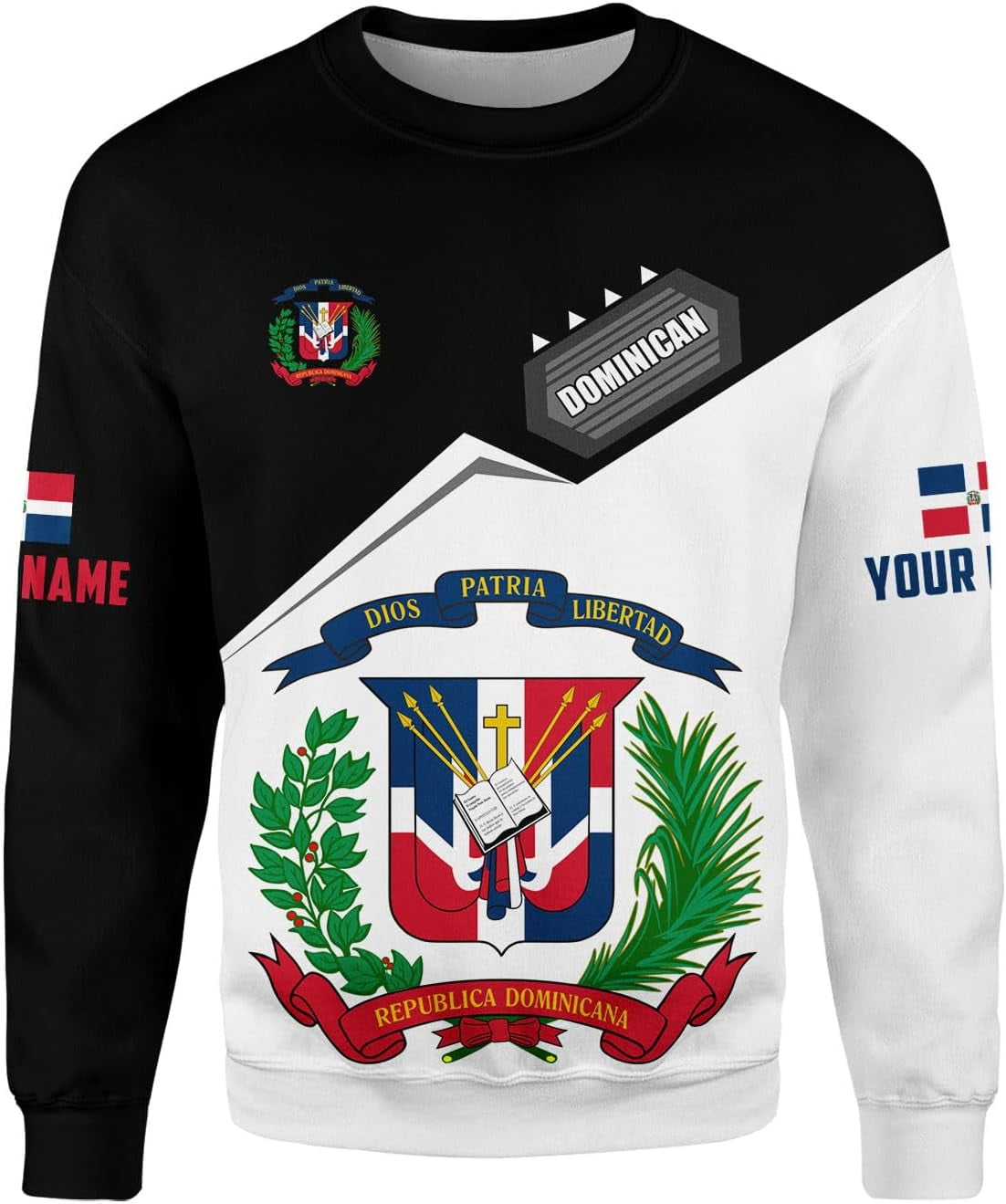 Personalized Dominican Shirt 3D, Dominican Republic T Shirt, Dominican ...