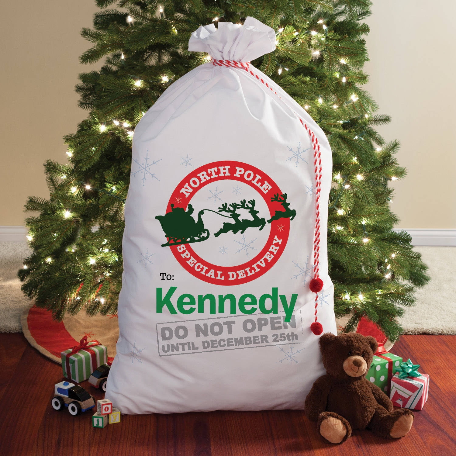 Personalized Don't Open Until Christmas Santa Sack, 2 Sizes To Choose ...