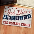 God Bless America Personalized Doormat - 18D x 27W Size - Walmart.com
