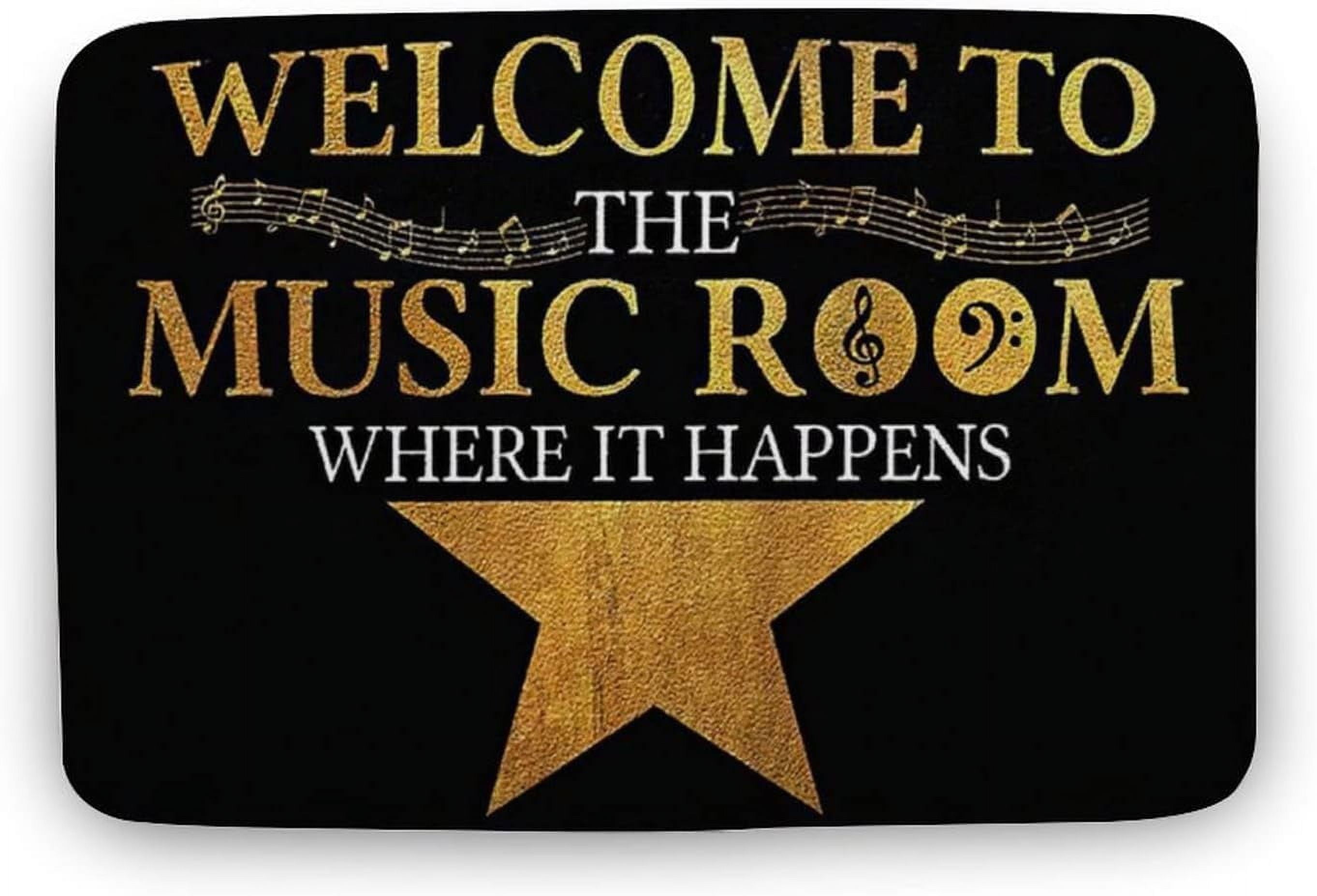 Personalized Doormats Welcome to The Music Room Where It Happens ...