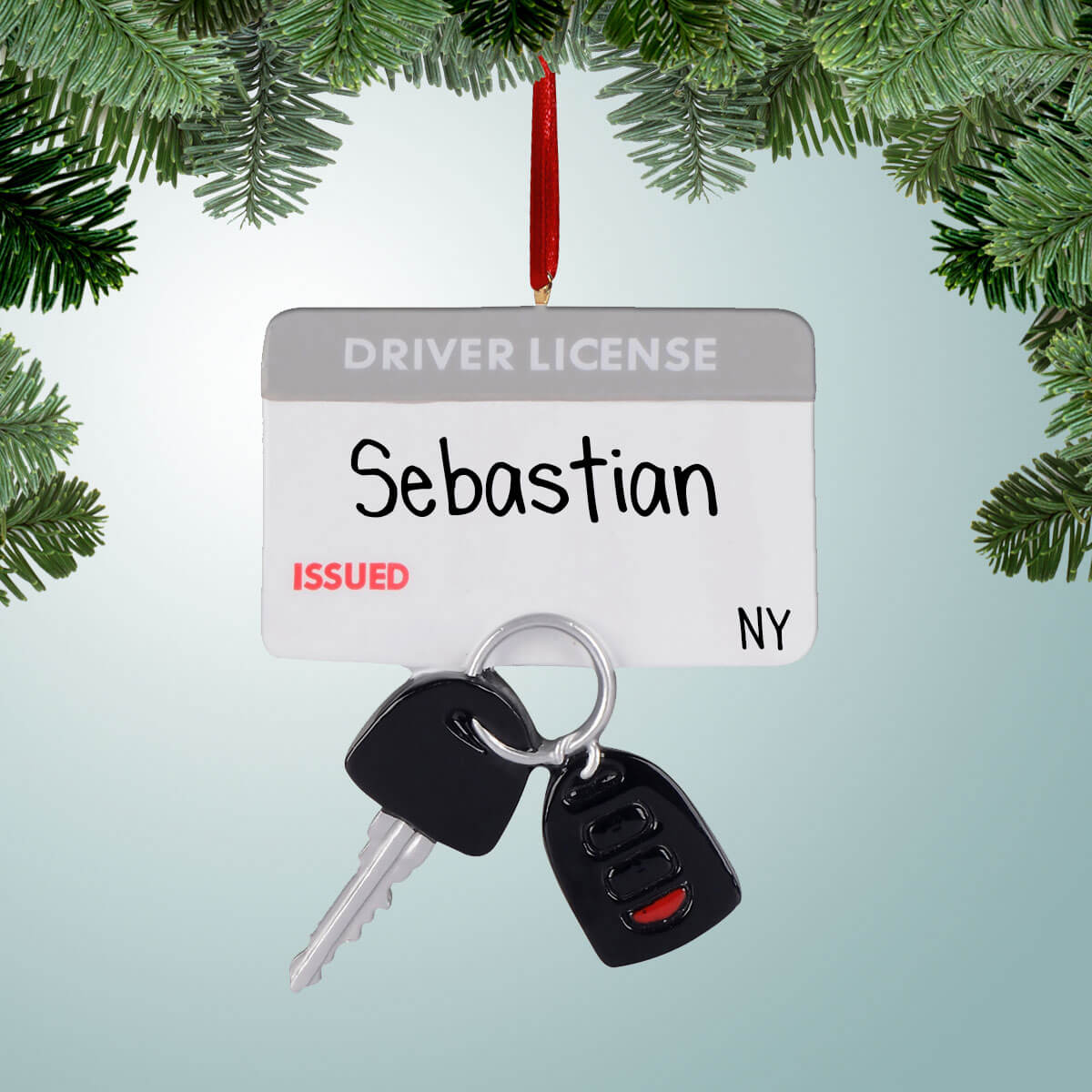 Personalized Driver License with Key Fob Christmas Ornament - New ...