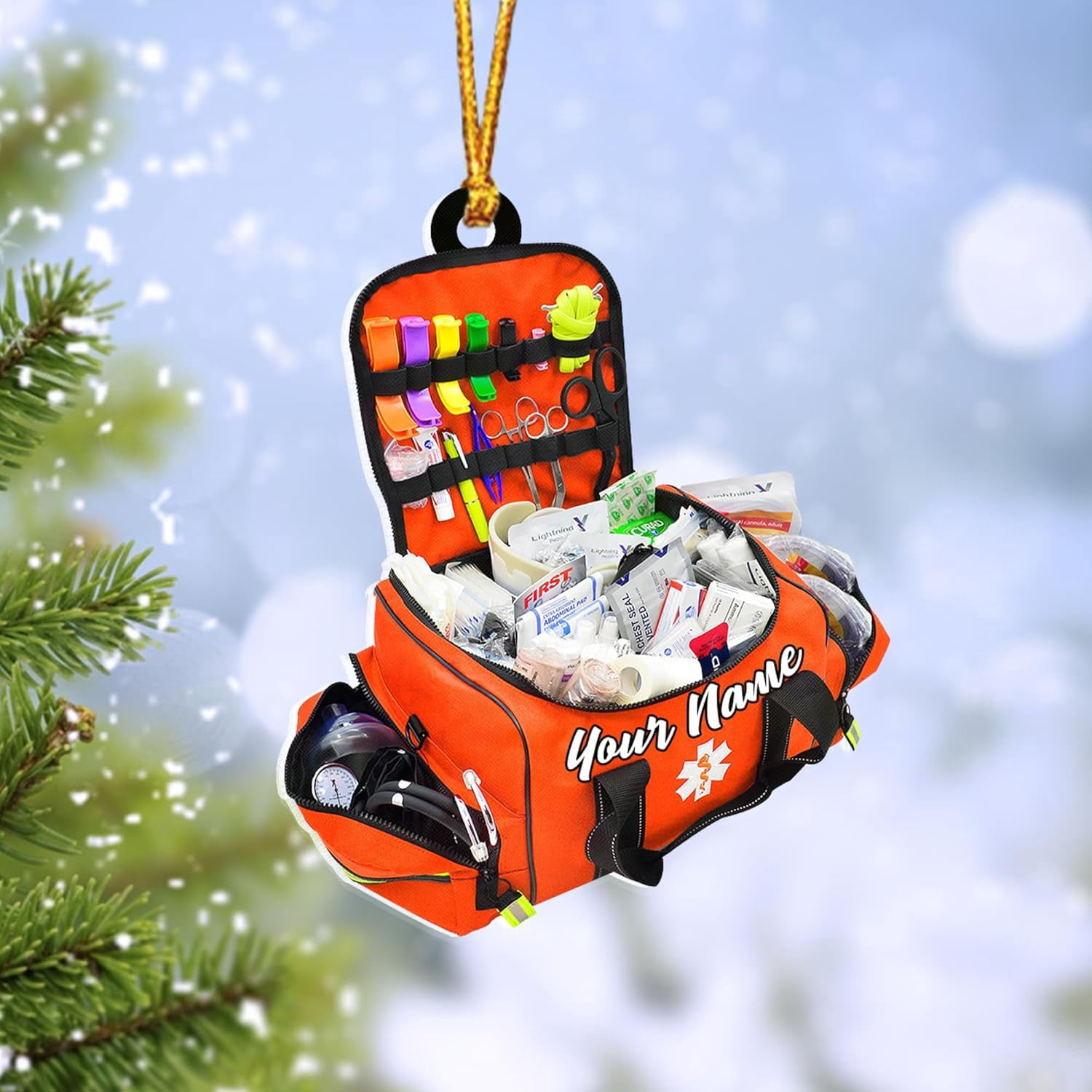 Personalized EMS EMT Paramedic Christmas Ornament 2025, Custom EMS, EMT ...