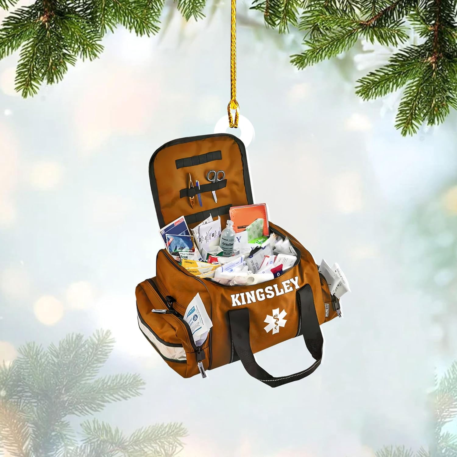 Personalized EMS EMT Paramedic Christmas Ornament 2025, Custom EMS, EMT ...