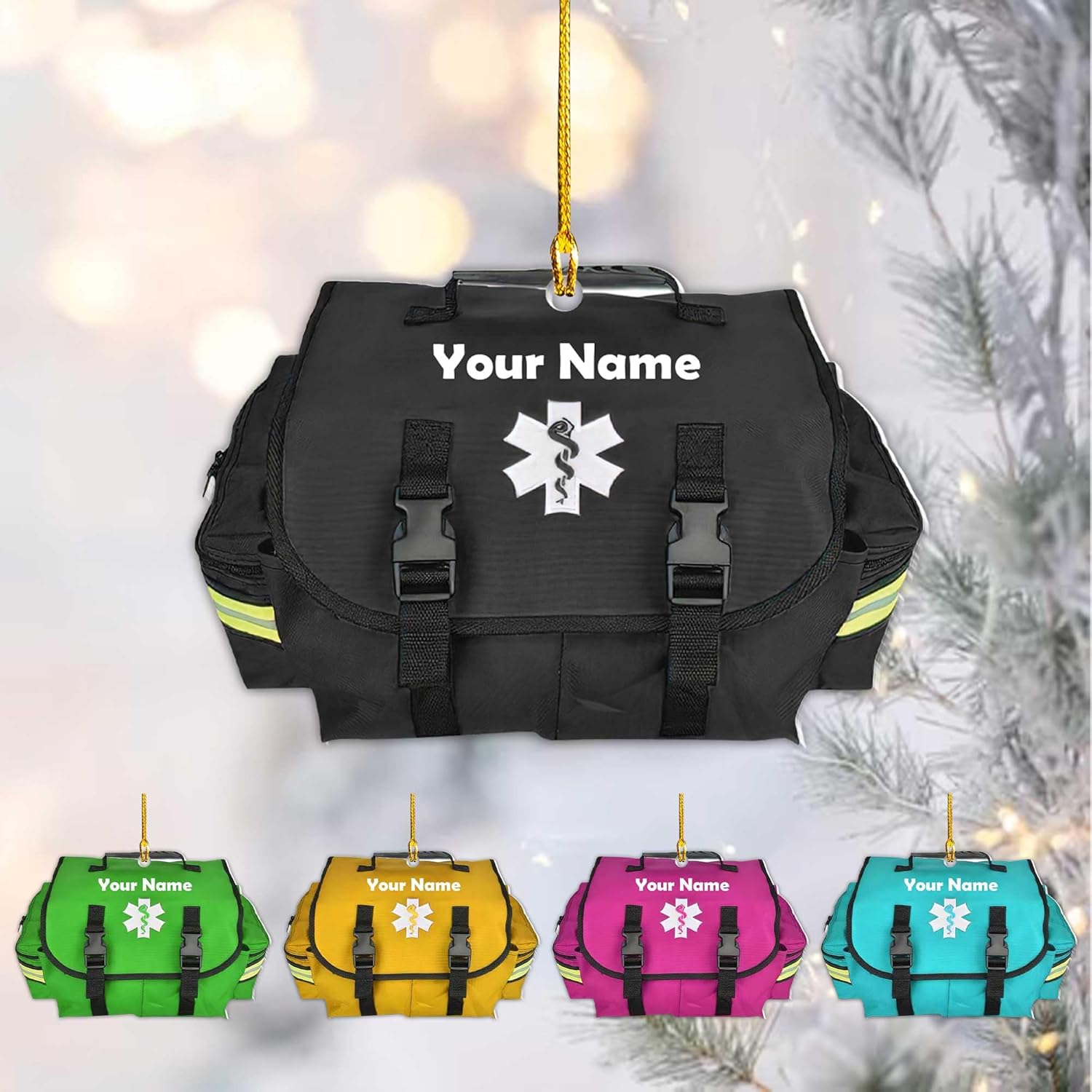 Personalized EMT Ornament, Paramedic EMS EMT Ornaments for Christmas ...