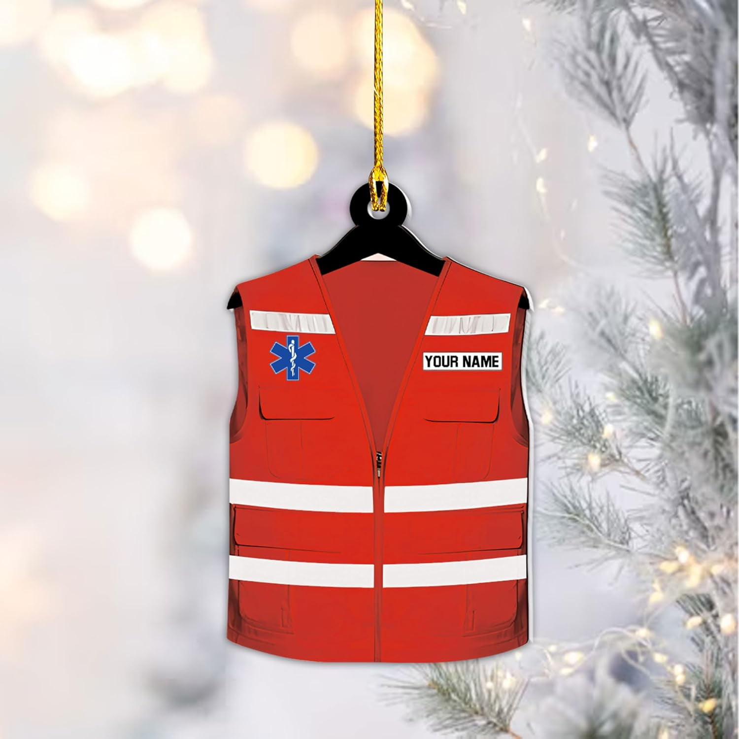 Personalized EMT Ornament, Paramedic EMS EMT Ornaments for Christmas ...