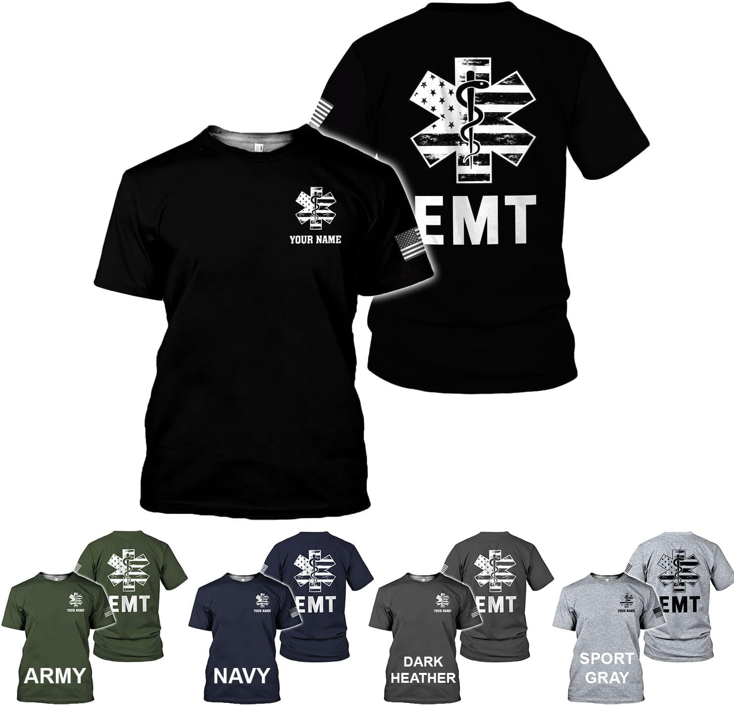 Personalized EMT Shirt, EMS Shirt, Customized EMS Shirts,EMT Paramedic ...