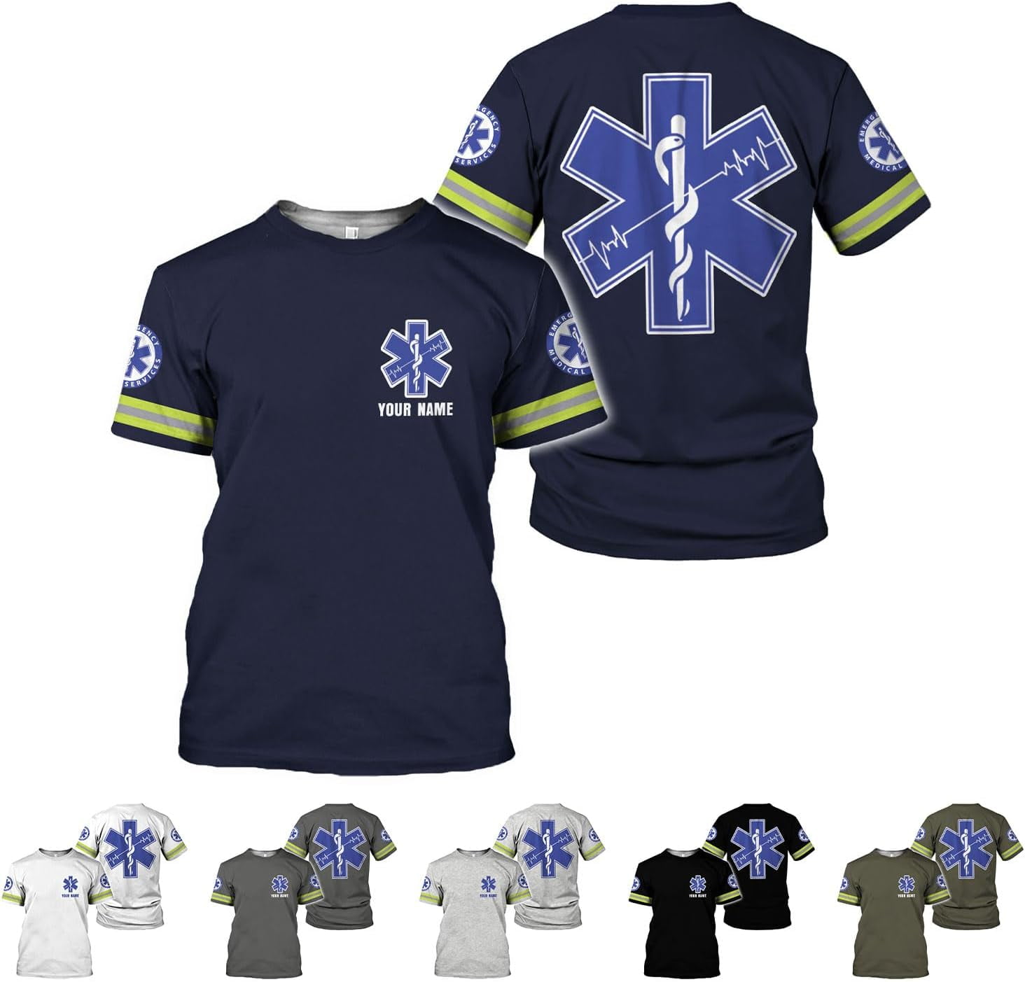 Personalized EMT Shirt, EMS Shirt, Customized EMS Shirts,EMT Paramedic ...