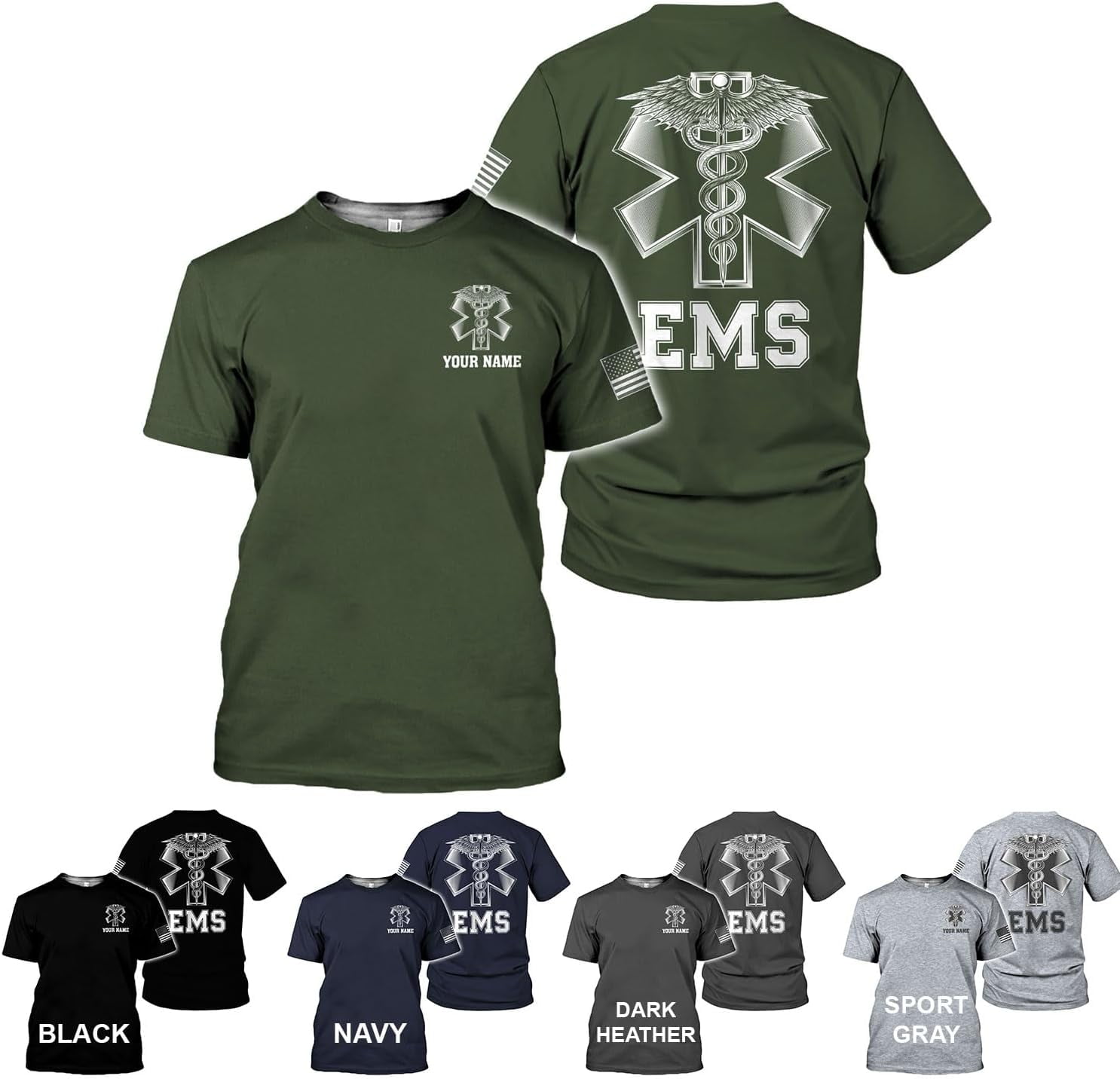 Personalized EMT Shirt, EMS Shirt, Customized EMS Shirts,EMT Paramedic ...
