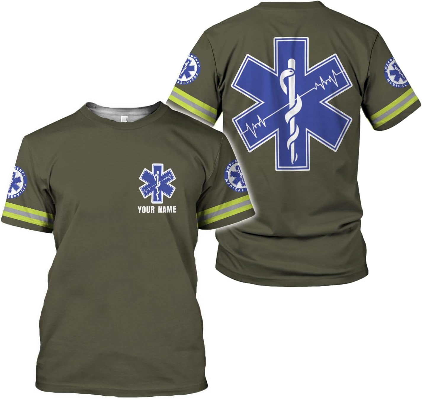 Personalized EMT Shirt, EMS Shirt, Customized EMS Shirts,EMT Paramedic ...