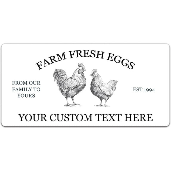 Personalized Egg Carton Stickers - Custom Farm Fresh Egg Carton Labels ...