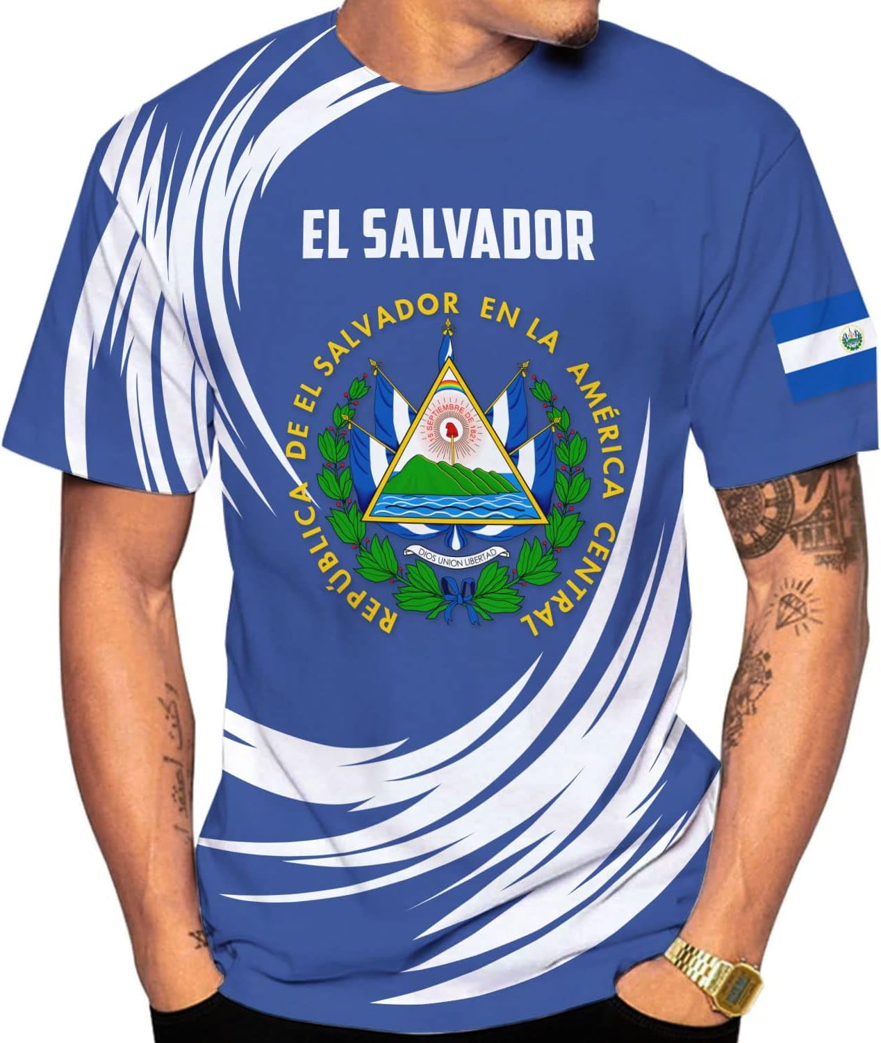 Personalized El Salvador Shirt Custom Camiseta de El Salvador Flag ...