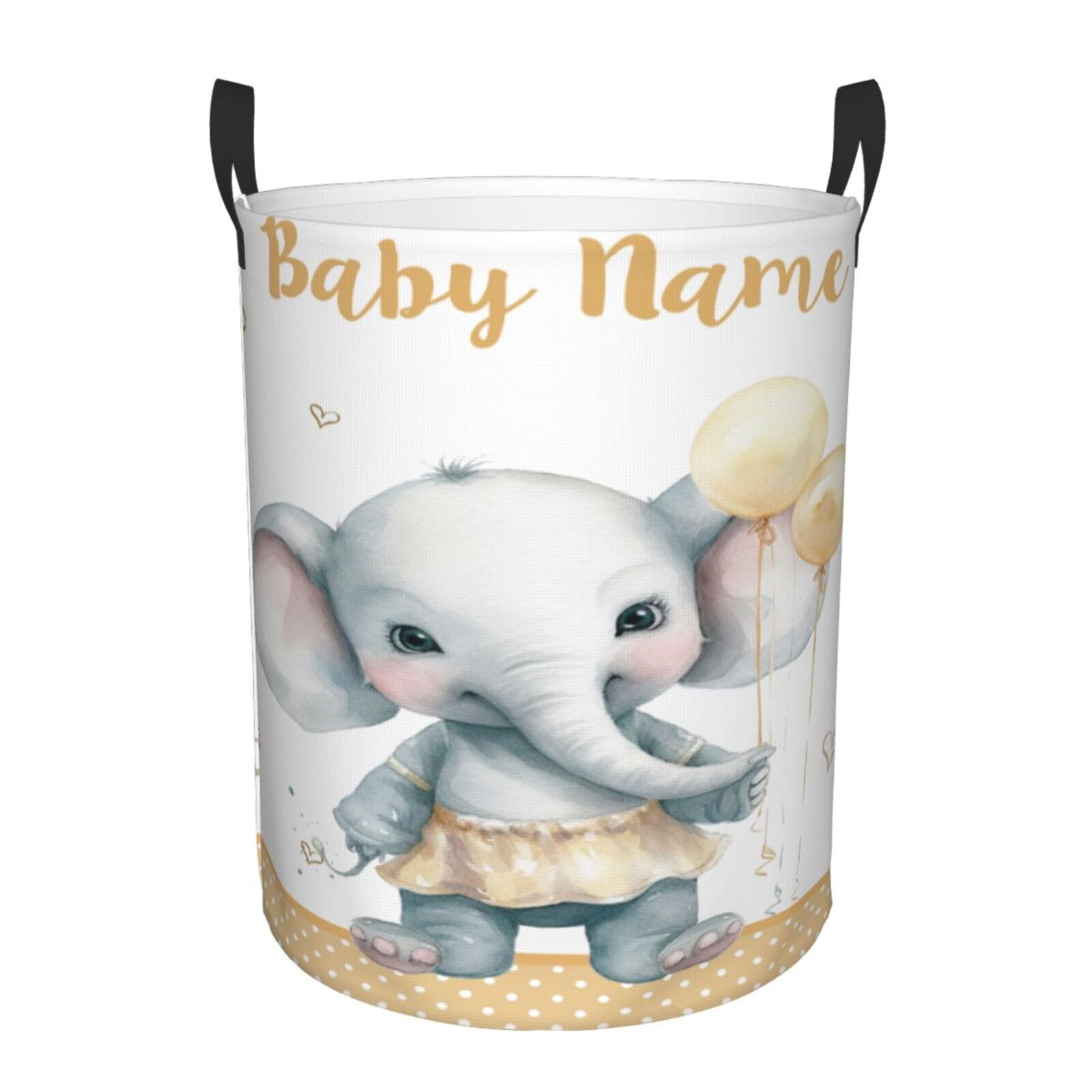 Personalized Elephant Baby Laundry Hamper Kids Name Laundry Baby ...